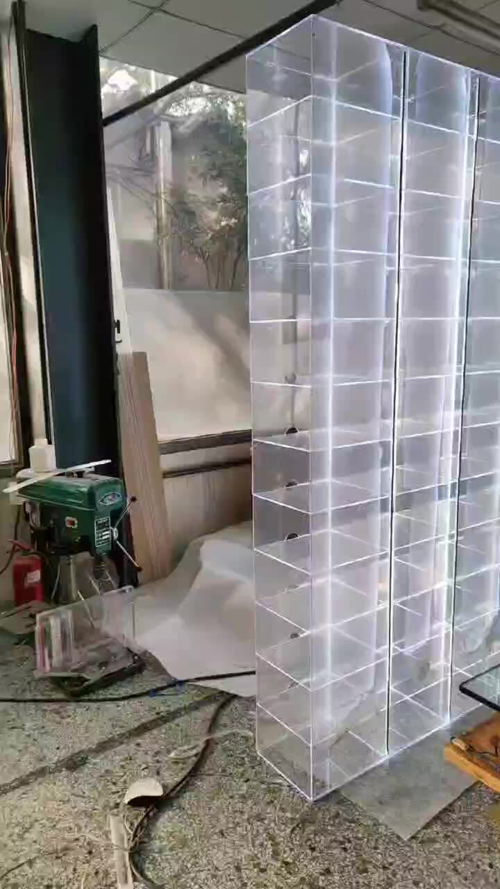 Custom Clear Acrylic Perspex Box Frame With Mirror Backing - Buy ...