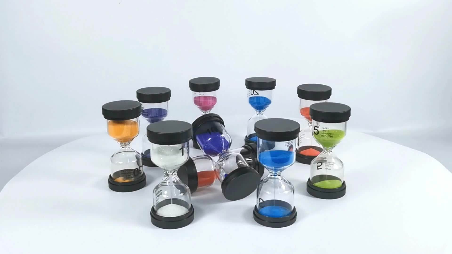 Promotional Crafts Colorful Sand Hourglass/plastic With Glass Tube Sand ...