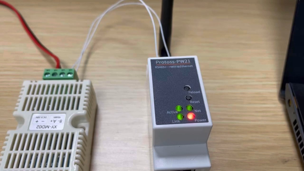 Pw21-m Modbus Mqtt Rs485 Din-rail Serial Converter Wifi Ethernet ...