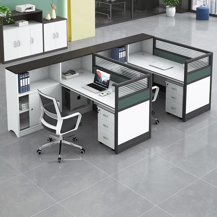 Movable Modular Office Desk Furniture Computer Partition Cubicles ...