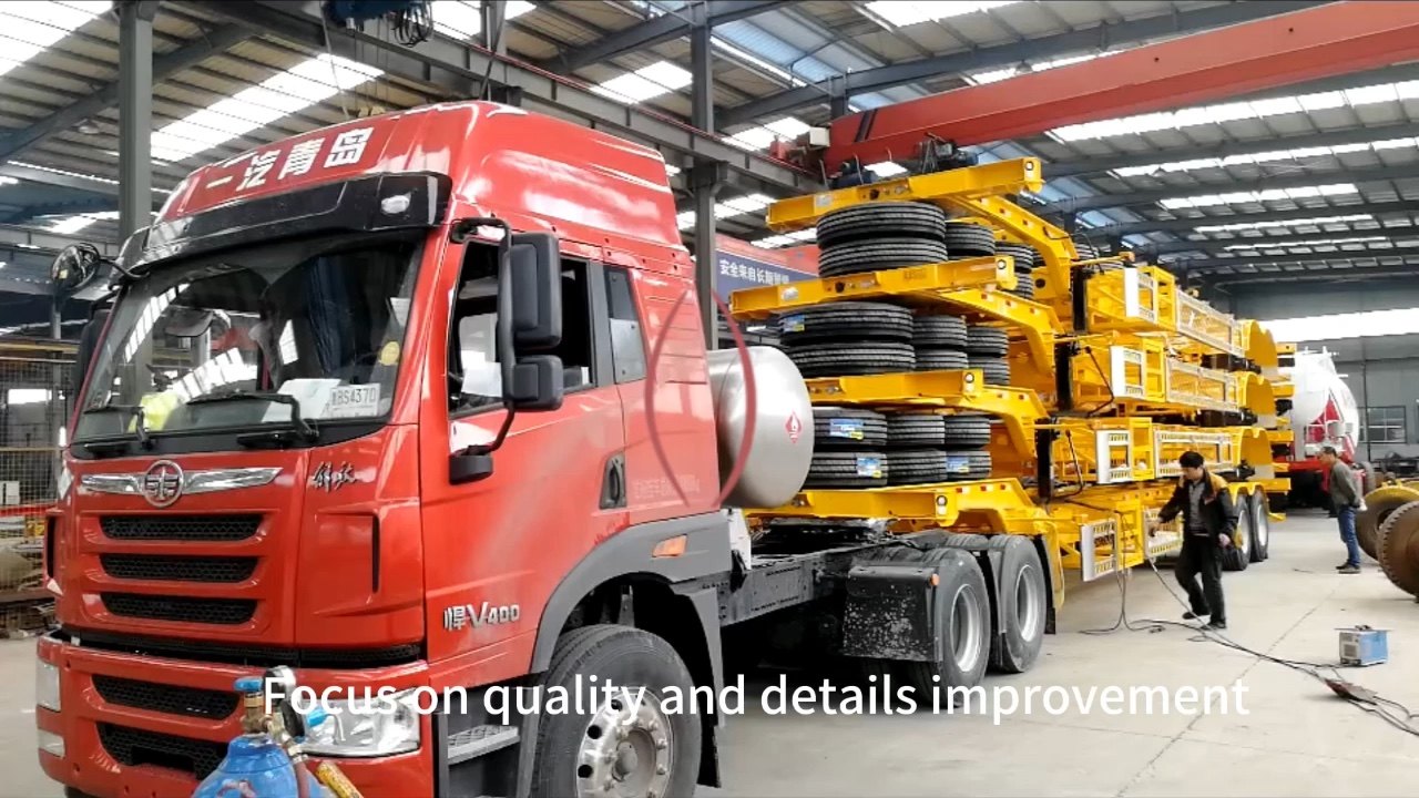 Acta Vehicle 3 Axle Skeleton Utility Trailer 20ft 40 Feet Skeleton ...