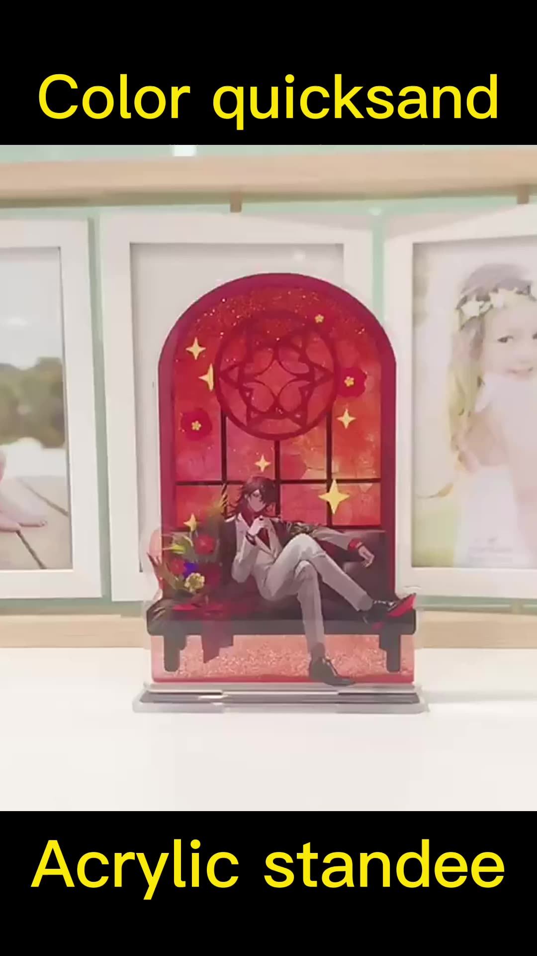 Customized Quicksand Ticket Standee Liquid Standee Creative Acrylic ...