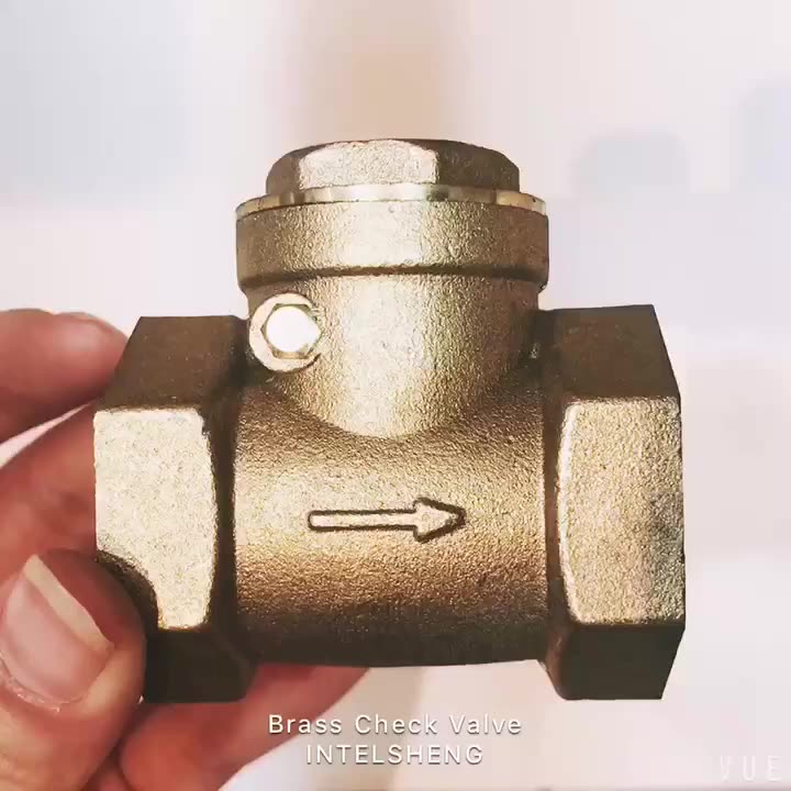 High Quality Check Valve Brass Natural Plated Non Return Valve Dn32 11/ ...