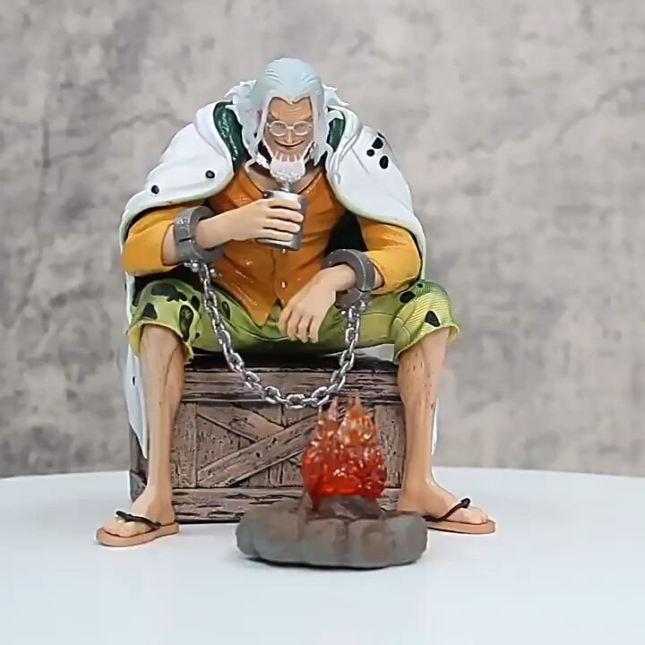 15cm One Pieced Cartoon Silvers Rayleigh Anime Periphery Action Figure ...