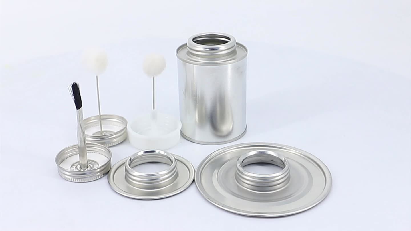 4oz 118ml Pvc Solvent Cement Tin Can Metal Glue Cans With Dauber Cotton ...
