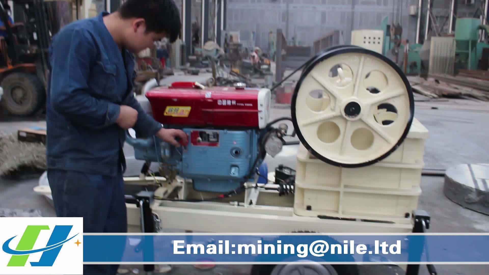 Portable Mobile Mini Stone Rock Crushing Machine Low Price Jaw Crusher ...