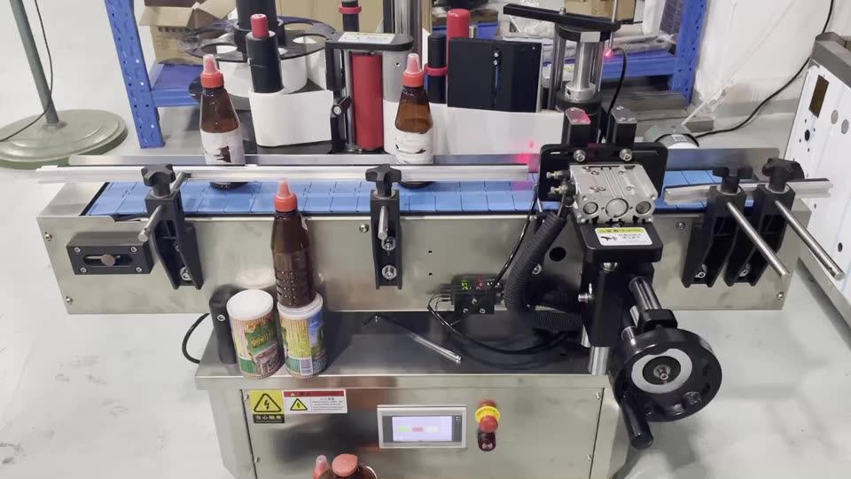 Tabletop Round Small Automatic Labeling Machine Round Square Bottle ...