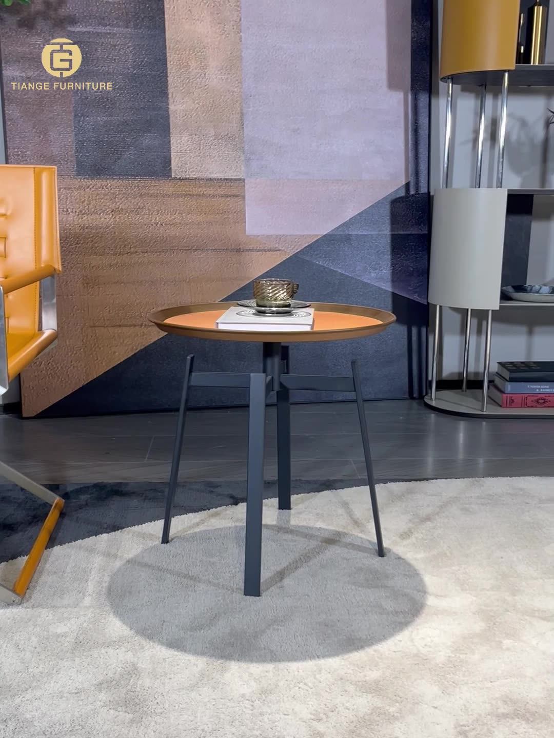 Minimalism Husk Side Table Outdoor Coffee Table Tray Top Corner Table ...