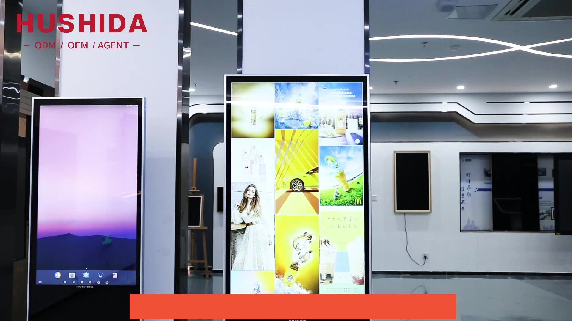 43"50"55" Hd Smart Commercial Lcd Touch Screen Digital Signage Kiosk ...