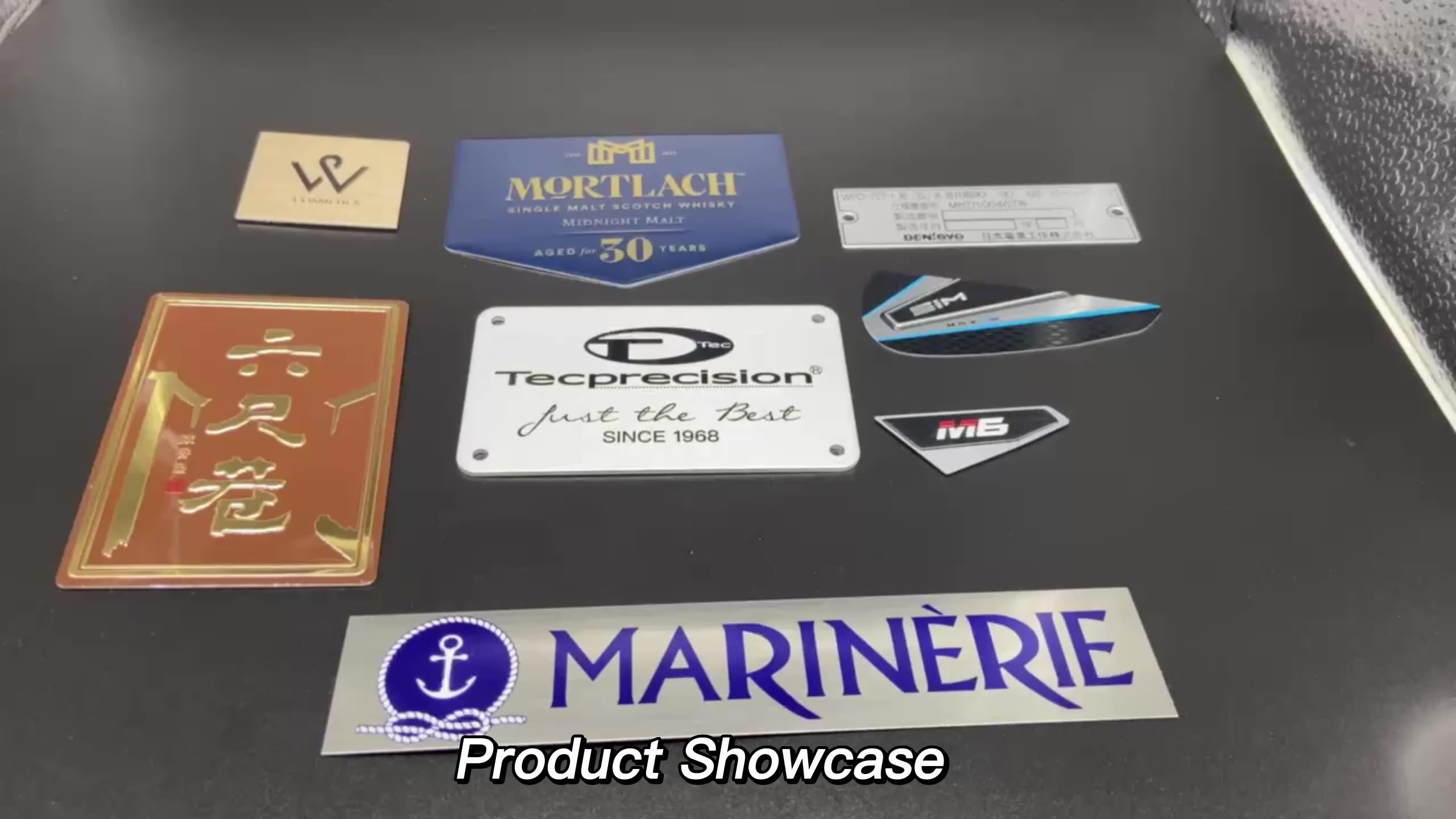 Custom Metal Embossed Nameplate Maker Metal Tag Nameplate Signs For T ...