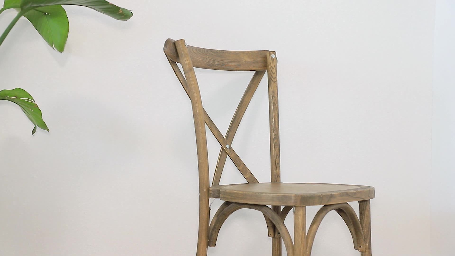 Antique X Cross Back Chairs Stackable Wooden Rustic Dining Chairs - Buy ...