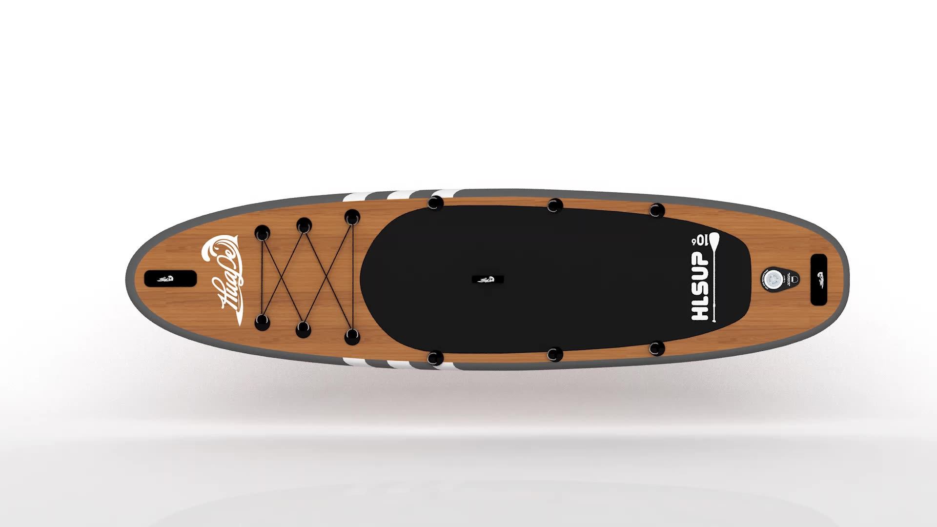 Factory Price Top Quality Drop Stitch Wooden Fusion Double Layer ...