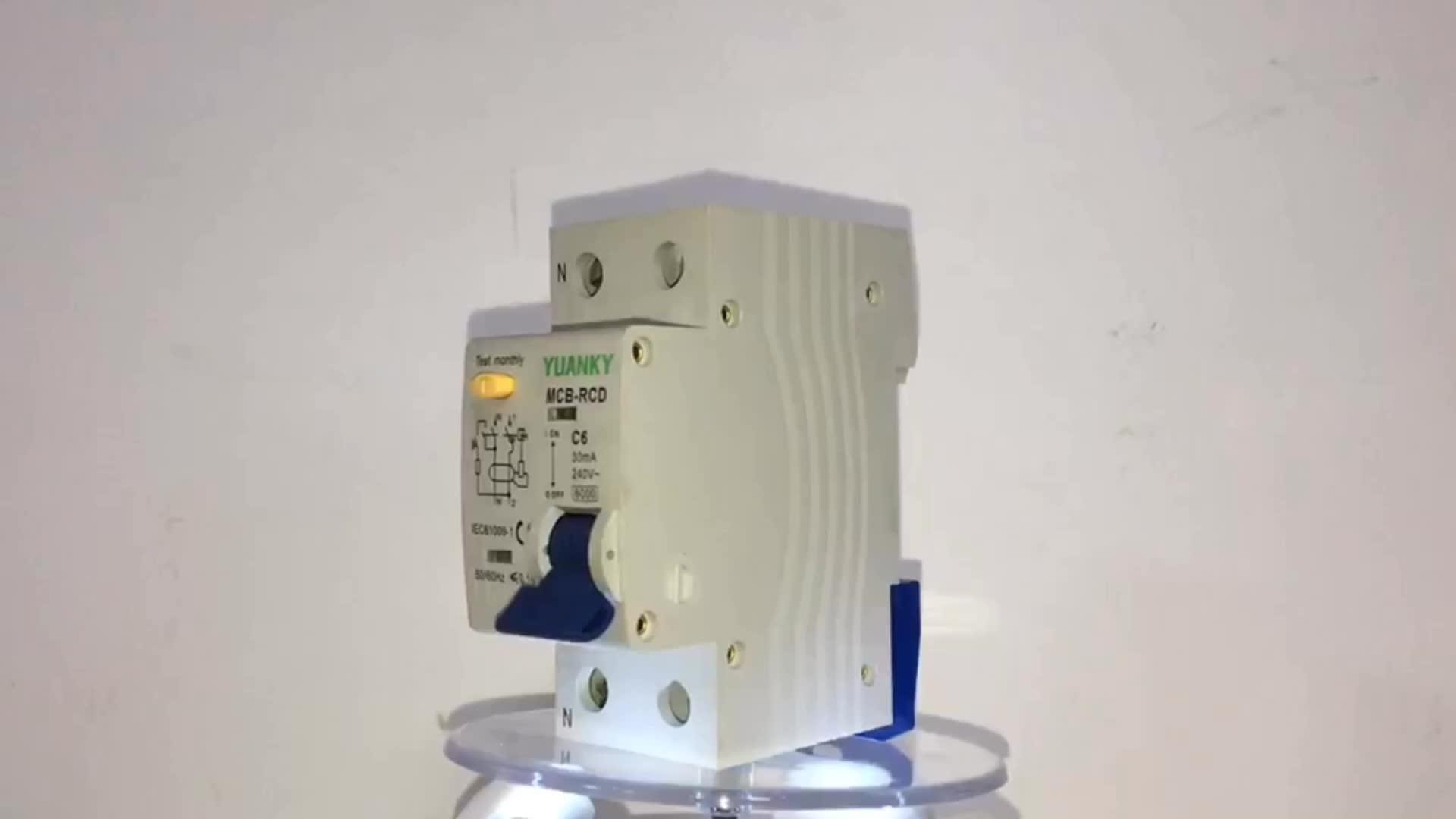 Oem Din 20a 40a 2p Elcb Residual Current Overload Circuit Breaker Rcd ...