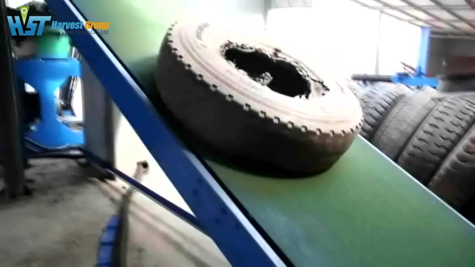 High Output Used Tire Shredder Machine For Sale/mobile Tire Shredder ...