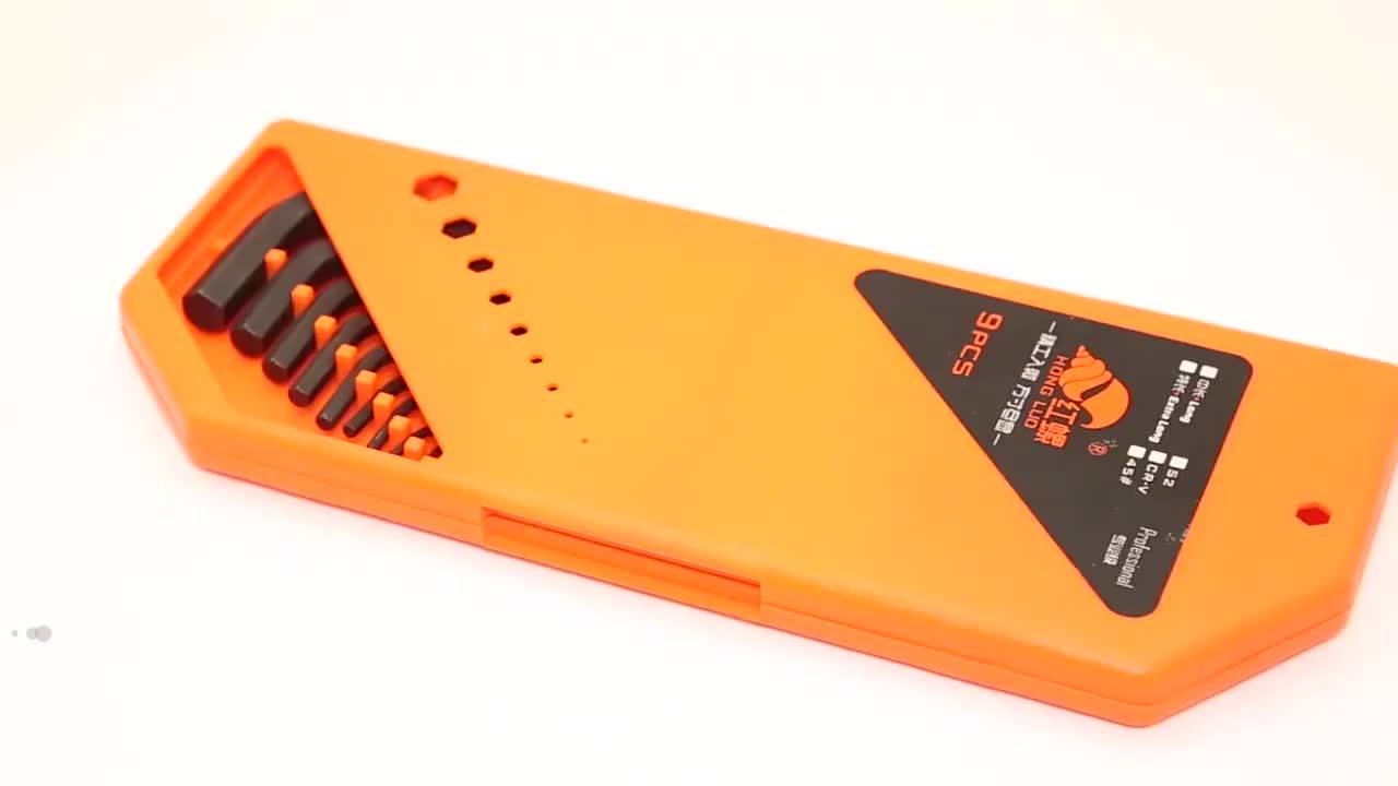 Yellow Bracket 9pcs Hex Key Set Wrench Allen Key Sets - Buy Hex Key,Hex ...