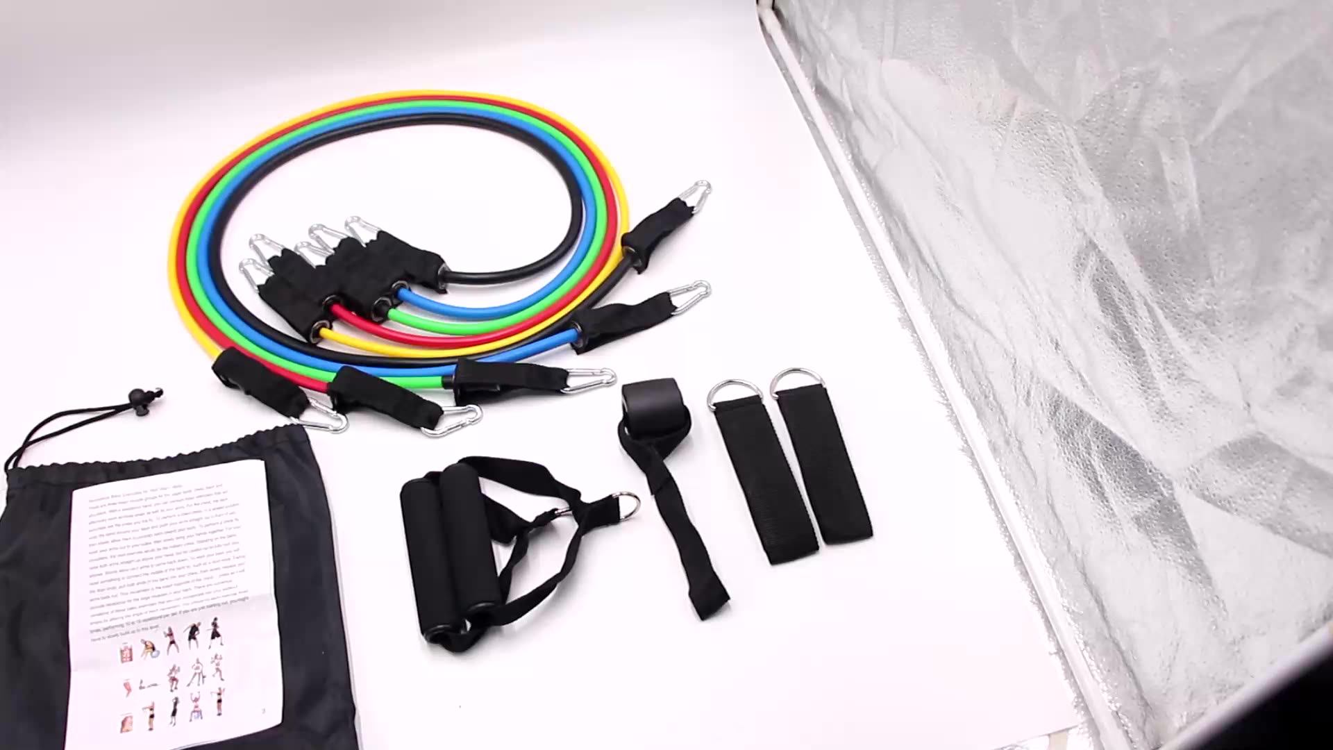 Exercise Eco-friendly Tpe Premium Weight 11pcs Resistance Bands Tube ...