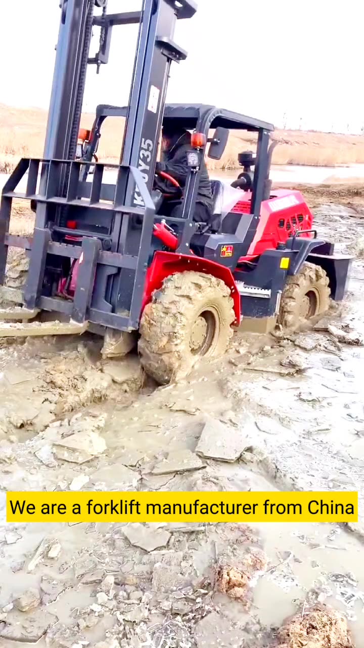 4wd Off Road Forklift 3 Ton 3.5 Ton 4ton 5ton Rough Terrain Forklift Off Road Forklift With ...
