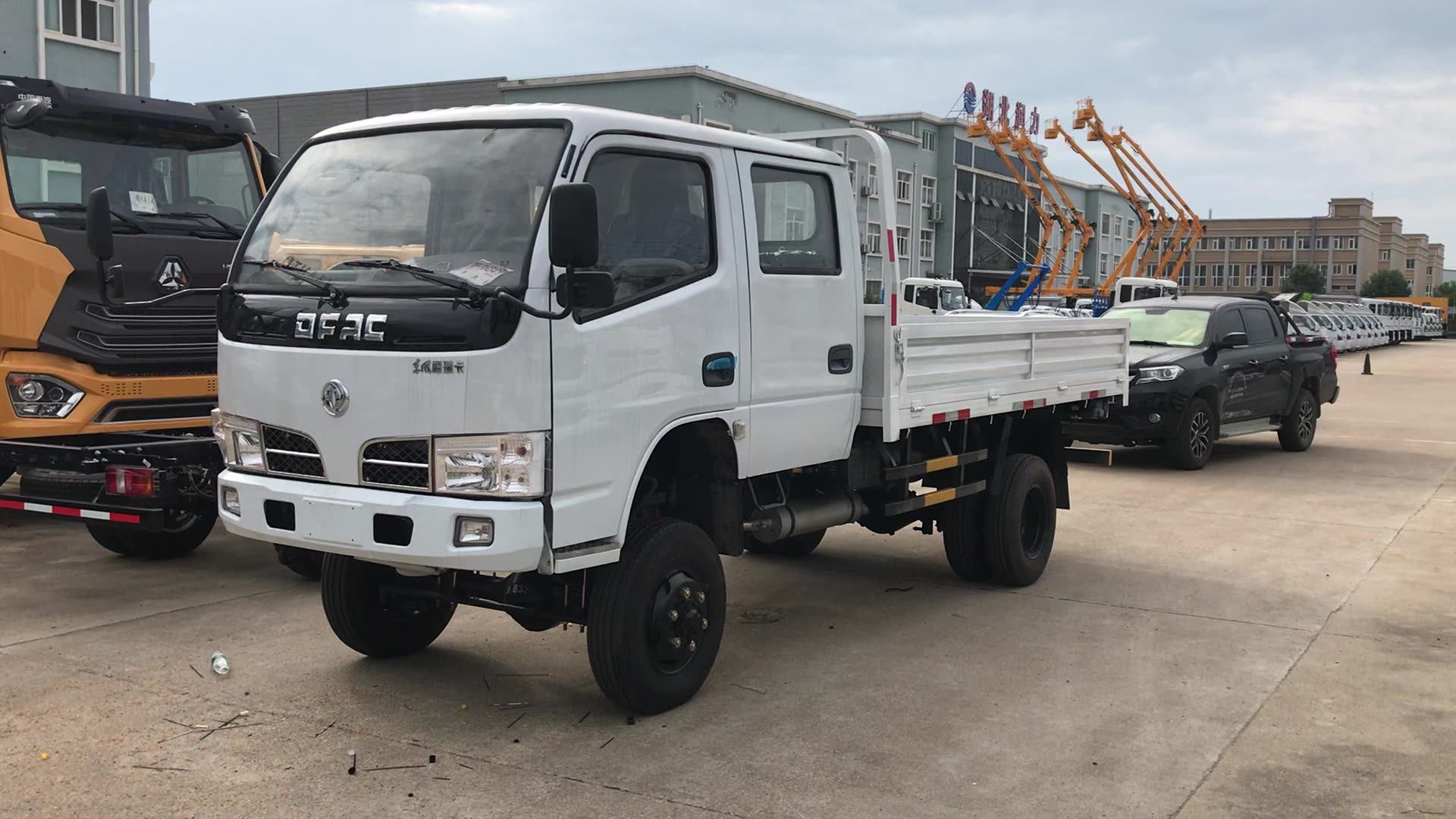 Dfa Double Row Cabin 4x4 Off Road Cargo Dropside Lorry Trucks 4tons ...
