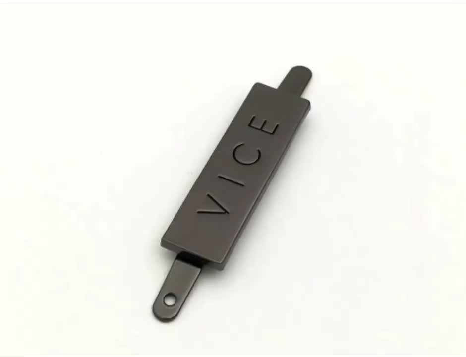 Handbag Hardware Gunmetal Custom Engraved Metal Logo - Buy Engraved ...
