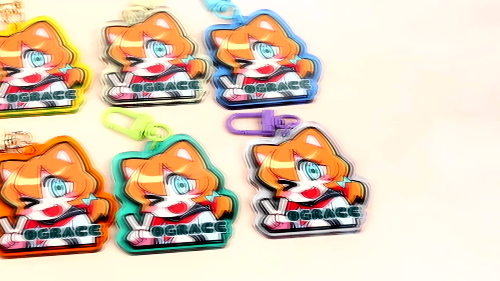 Vograce Cheap Oem Logo Customized Cartoon Anime Colorful Acrylic ...