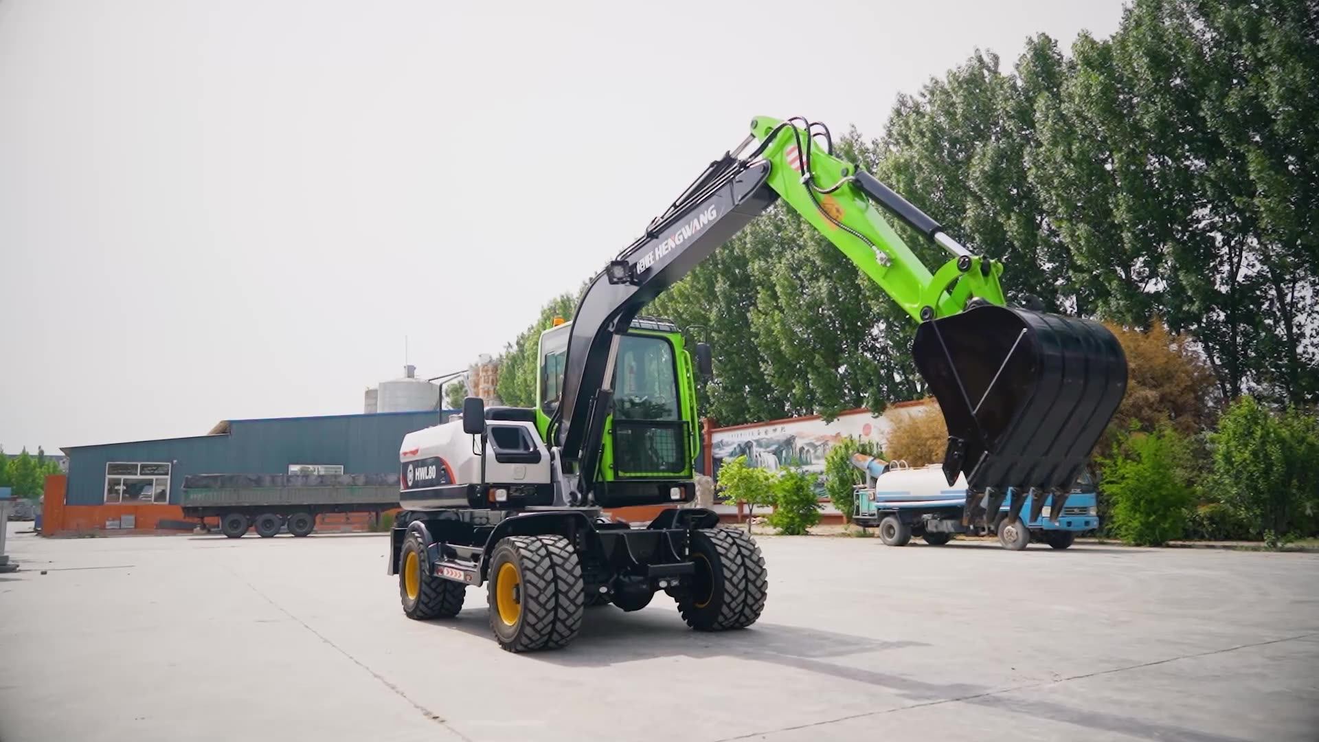 Cheap Wheeled Mobile Excavator / Multifunctional Wheel Excavator / Medium Wheel Excavator - Buy ...