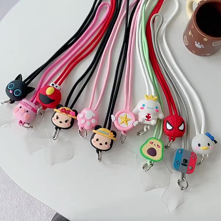 3d Characters Cartoon Cute Universal Crossbody Shoulder Neck Strap ...