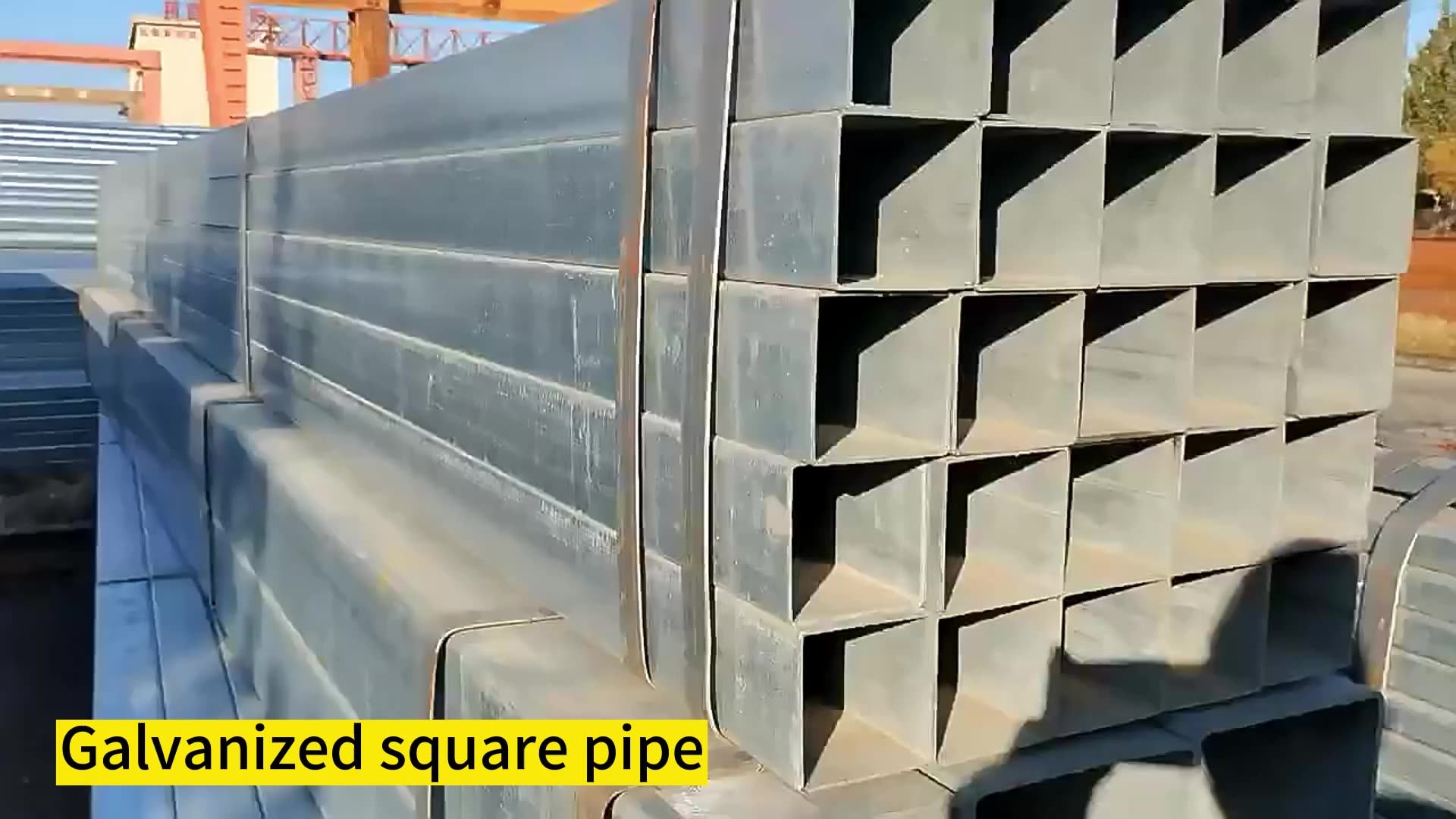 Astm A500 40x40 Gi Square Hot Dip Galvanized Hollow Section Steel Pipe ...