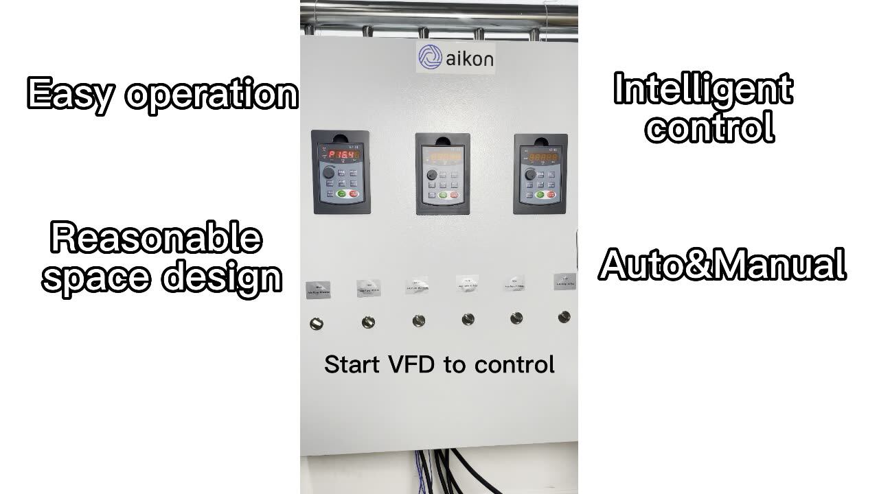 Wall Mounted Water Pump Inverter Control Cabinet Vfd Panel With Oem ...