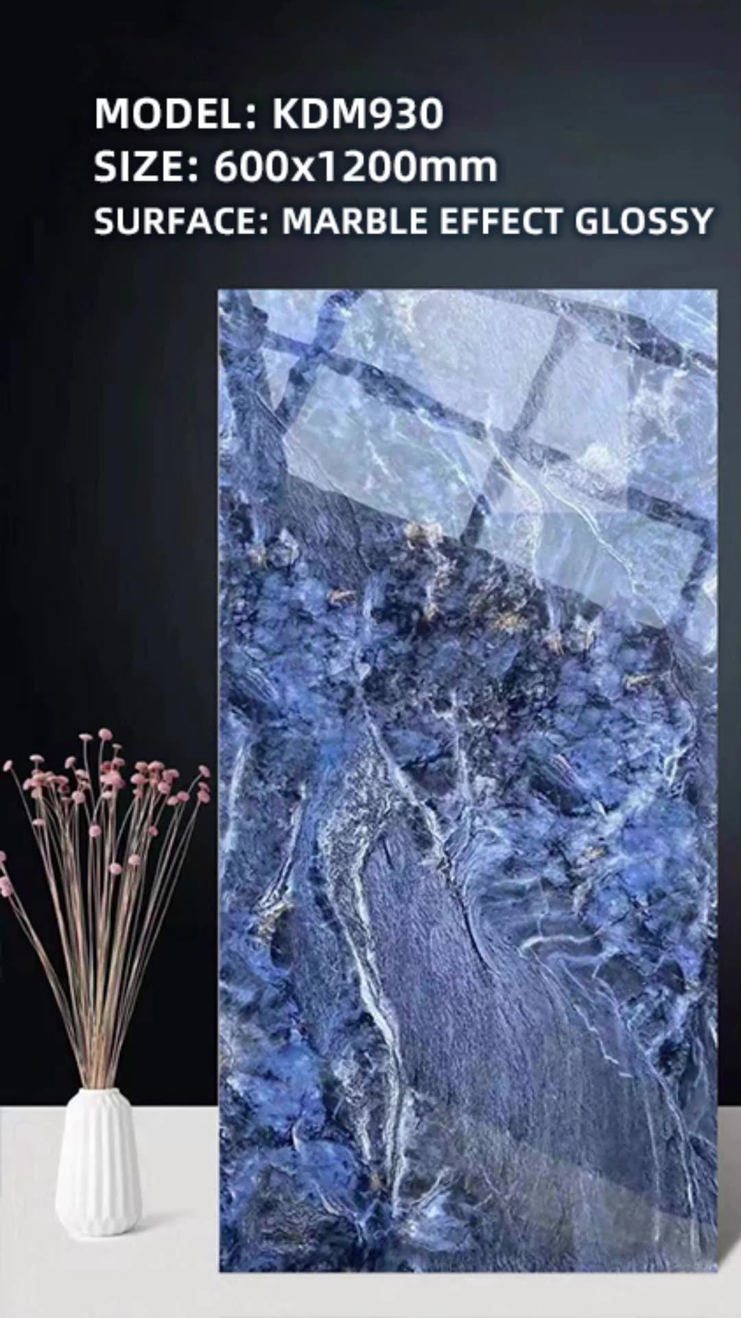 60x120 Full Body Glossy Ceramic Interior Tile For Apartment Glazed ...