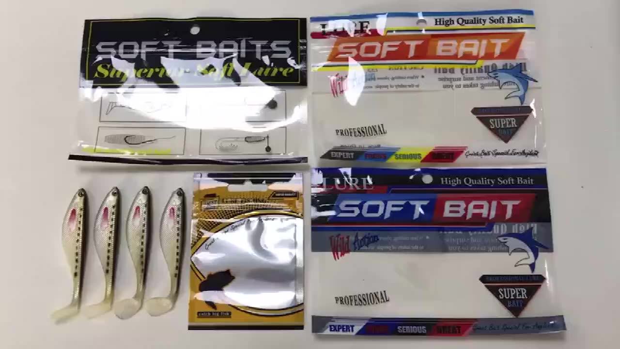 Stock Soft Fish Lure Plastic Bag Bag For Soft Plastic Fishing Lure ...