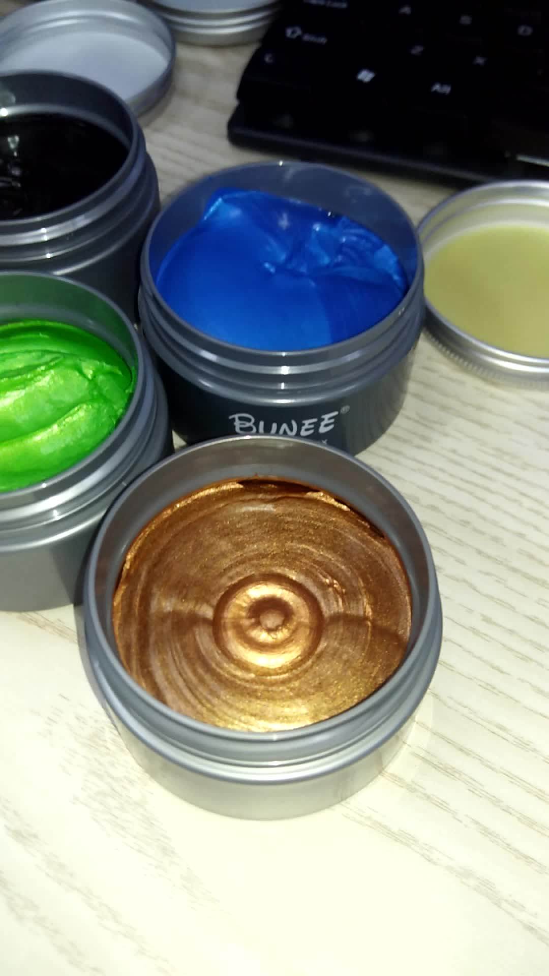 120g Hair Styling Clay Coloring Wax Temporary Hair Color Wax - Buy Hair ...