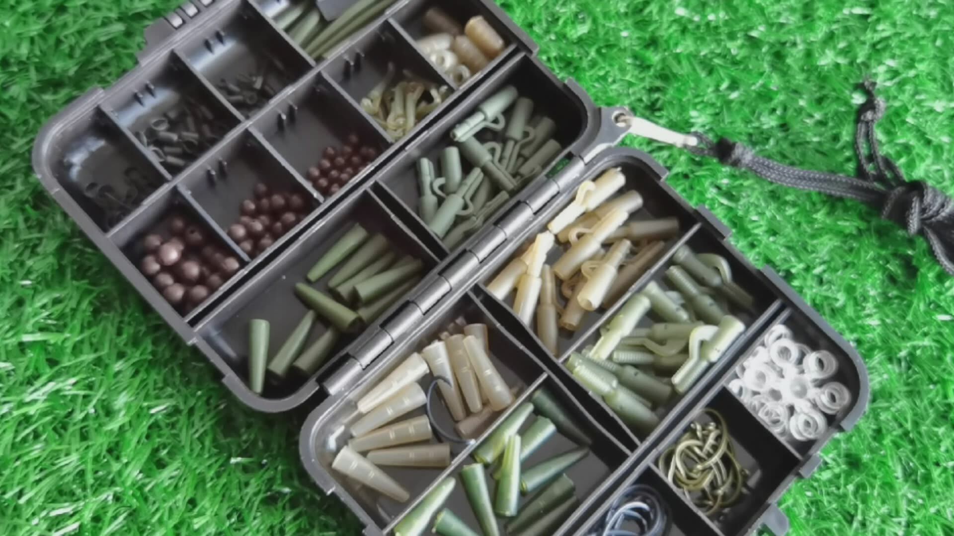Carp Fishing Terminal Tackle Box Carp Tools Plastic Accessories Black ...