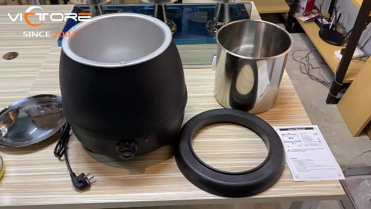 Victore 10l Plastic Buffet Food Warmer Thermos Soup Pot Porridge Warmer ...