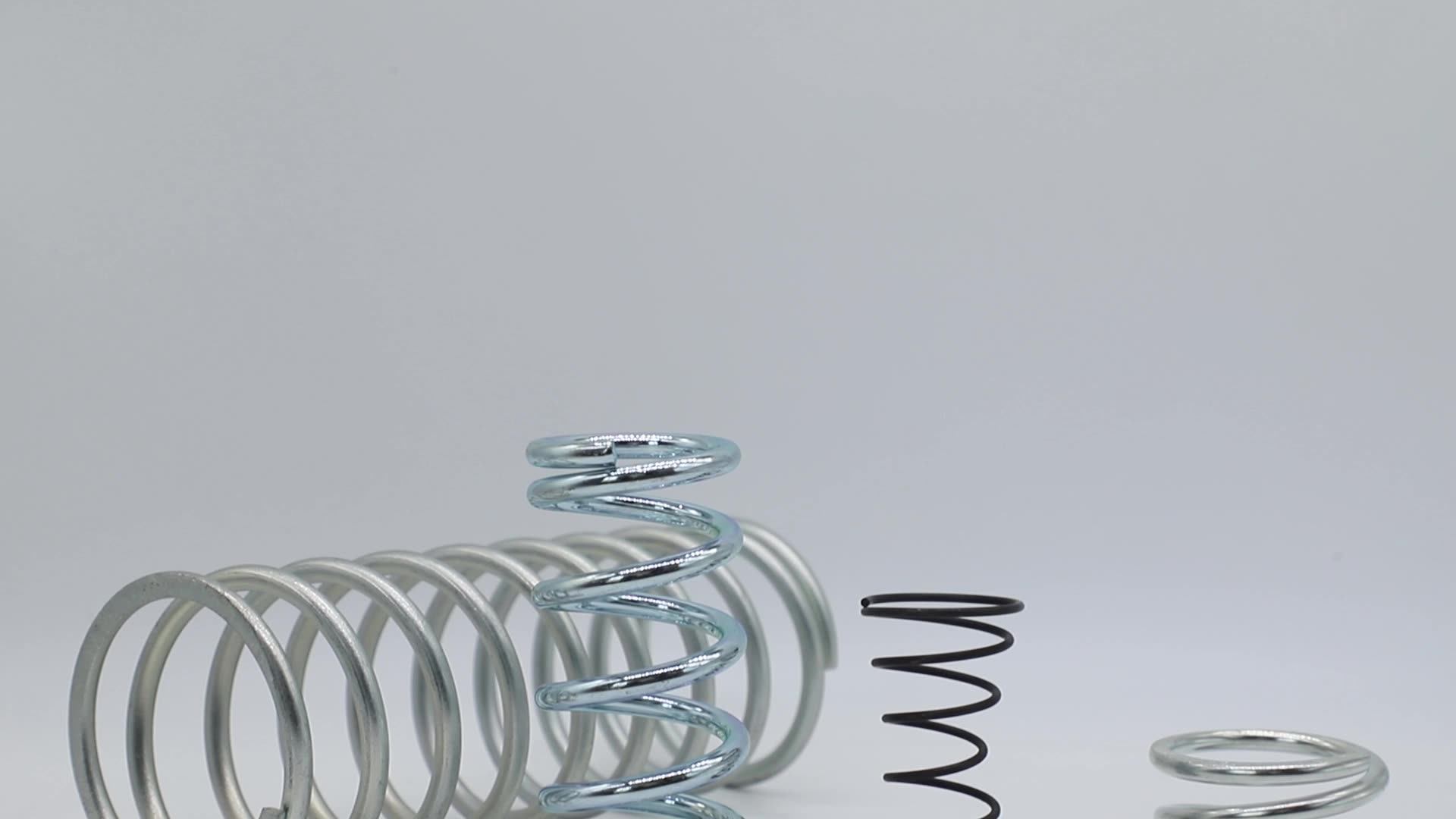 304 Stainless Steel Cylindrical Flat Wire Coils Compression Spring ...