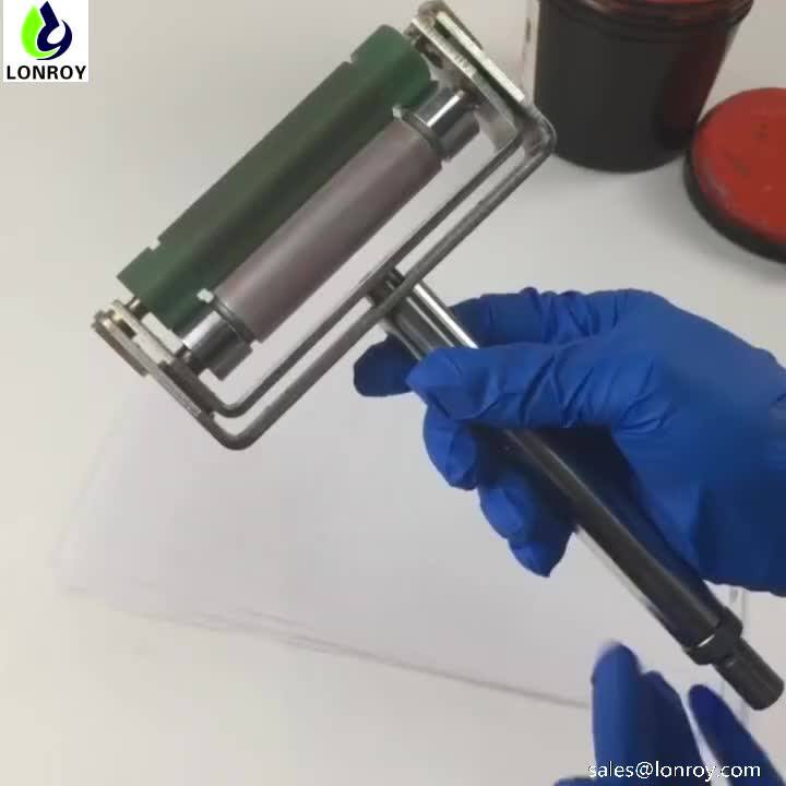 Manual Rubber Roller Chrome Anilox 60~300lpi Hand Ink Proofer For Ink ...