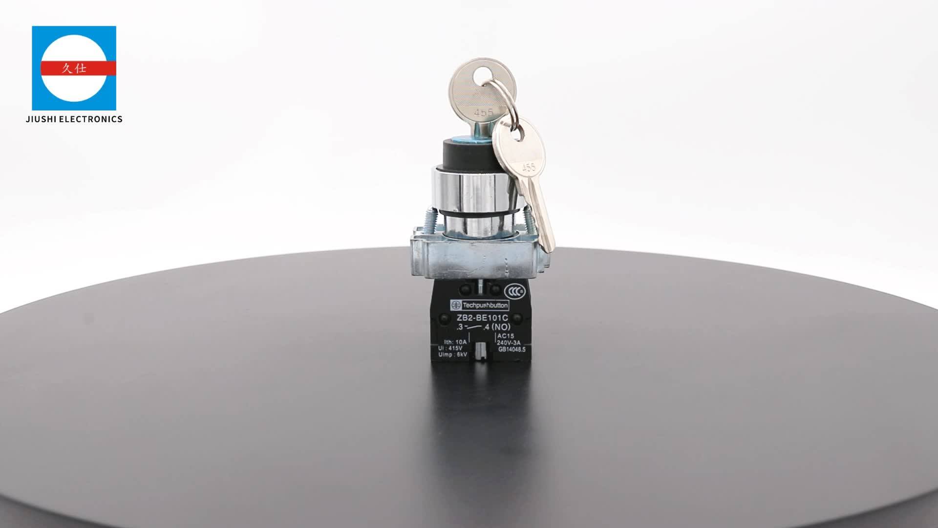 Xb2-bg33 Three Rotary Key Switch 2no 22mm Lay5 Zb2-be101 - Buy Key ...