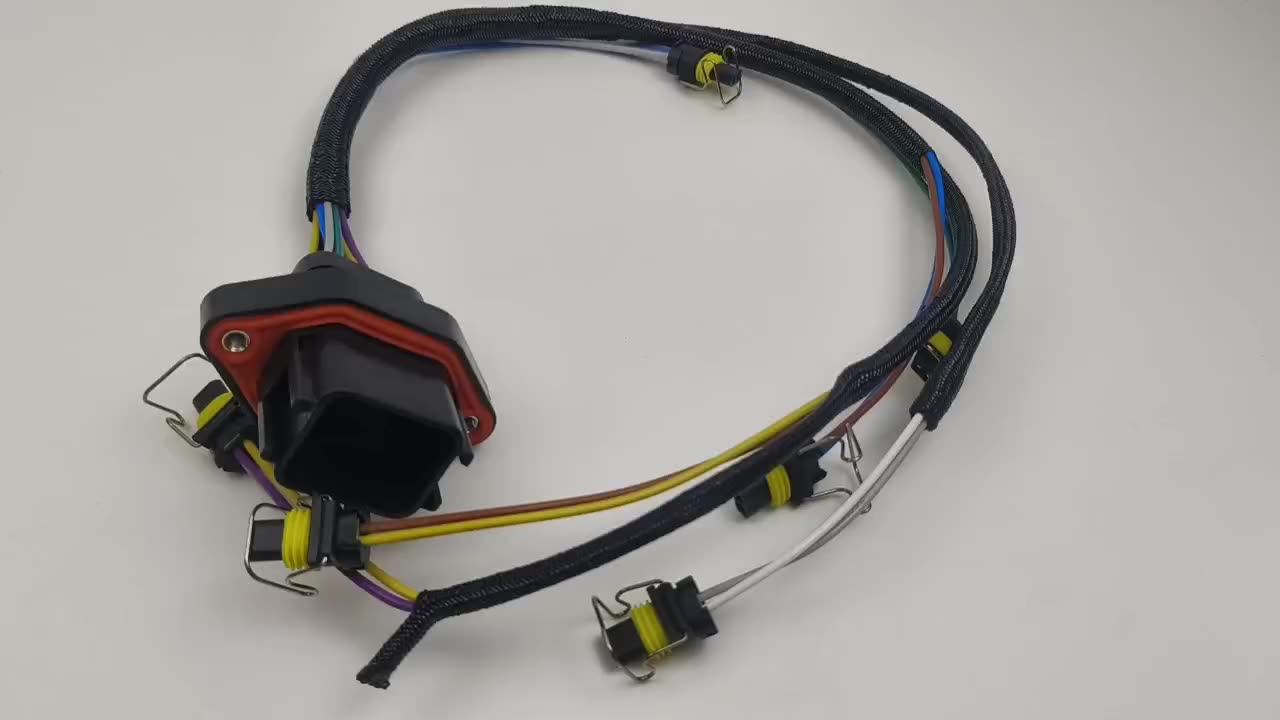 Excavator Engine Injector Wiring Harness 350-8253 Engine Wiring Harness ...