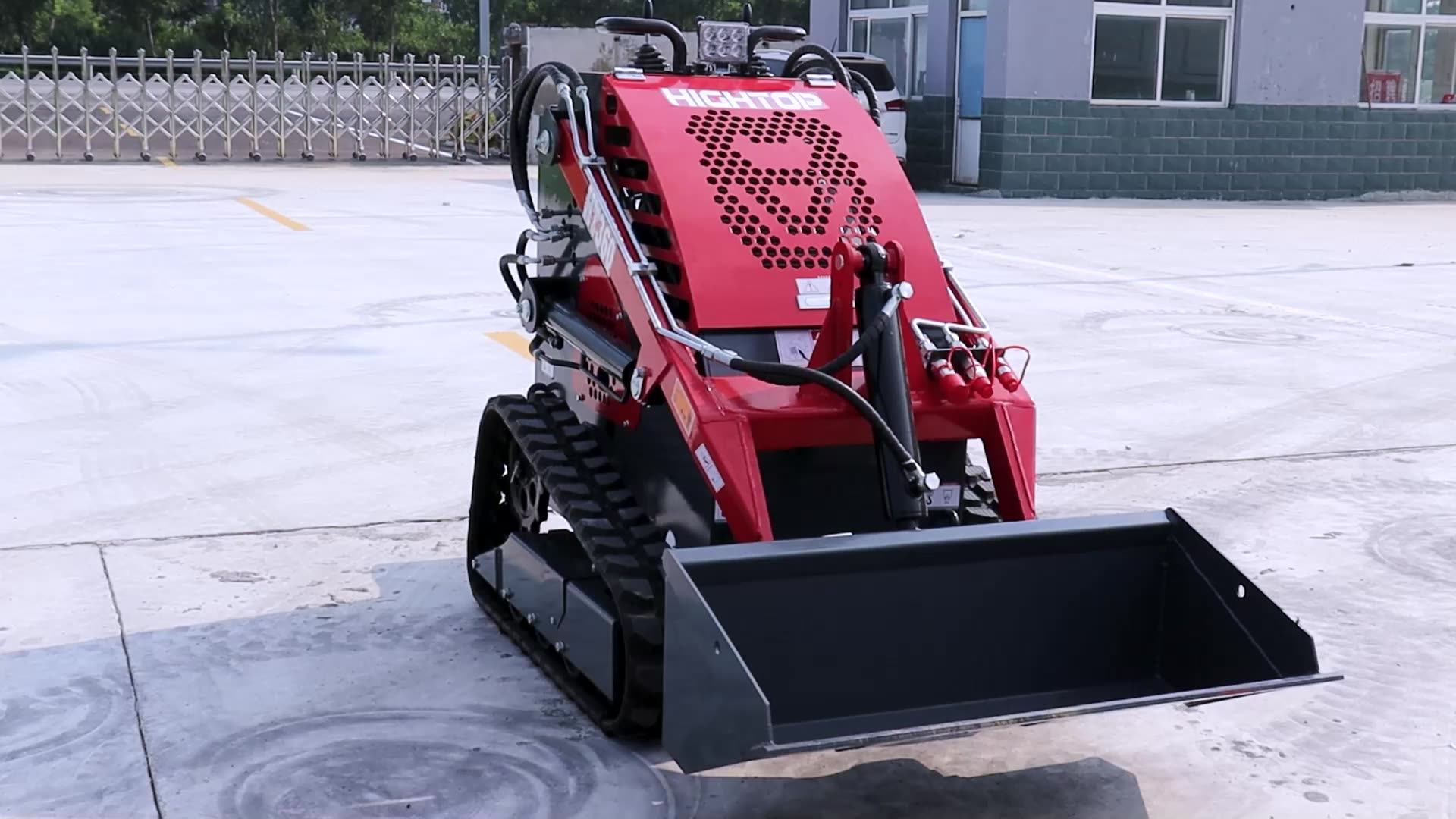 Crawler Skid Loader 23hp 25 Hp Engine Small Loaders Loading Weight 380 ...