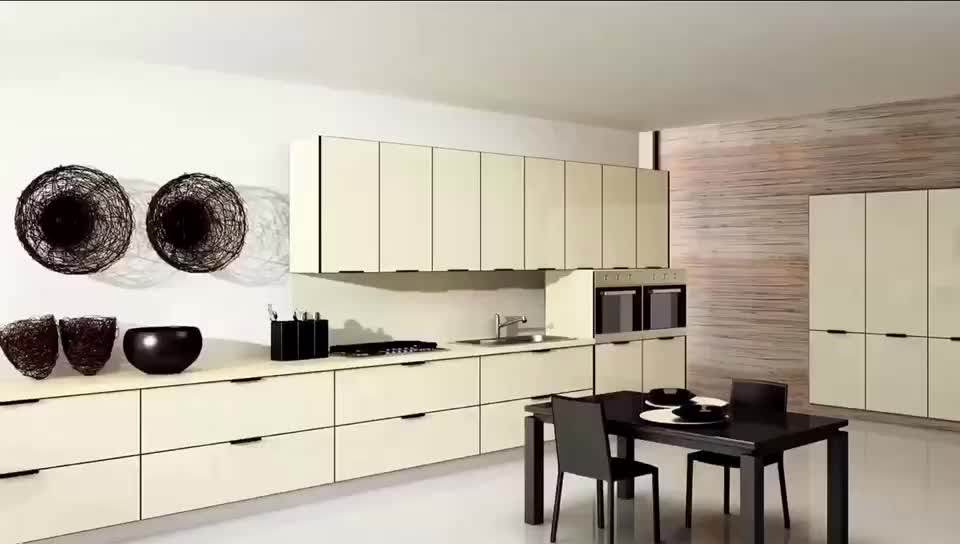 Modular Kitchen Type And Melamine Board Carcase Material Modern Kitchen ...