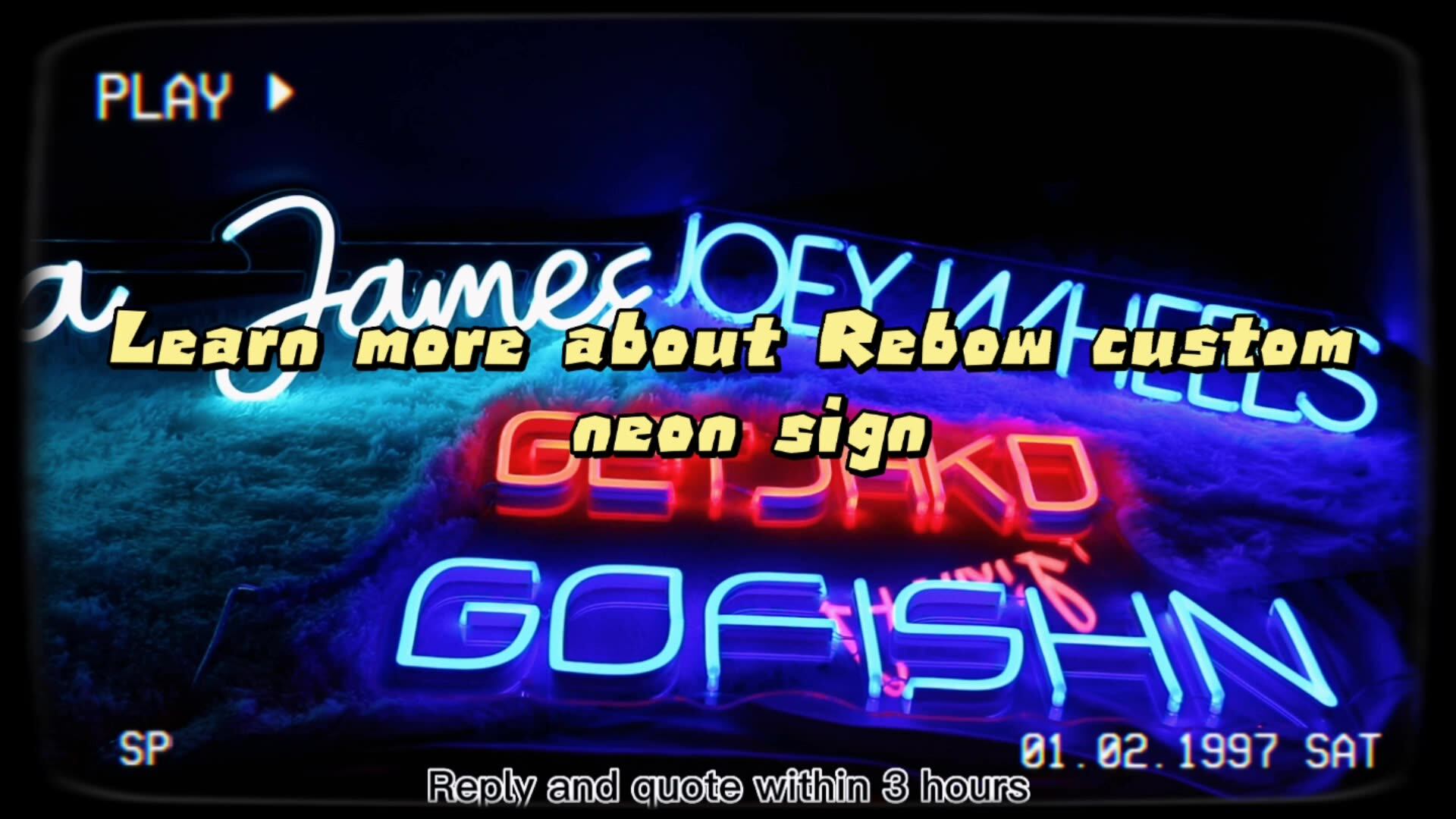 Dropshipping Free Design Custom Led Neon Light Name Logo Neon Sign ...