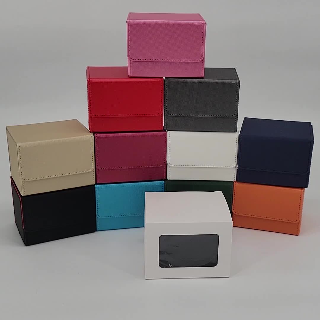 Hot Sale Card Deck Boxes With Magnetic Locking Horizontal Trading Card ...