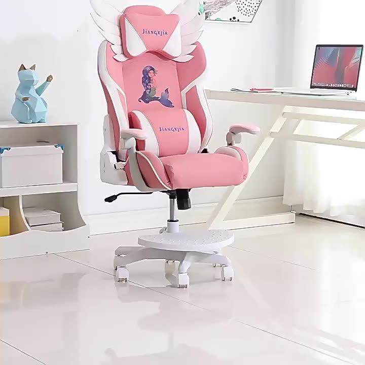 High Quality Custom Anime Leather Ergonomic Recliner Cute Pink Game ...