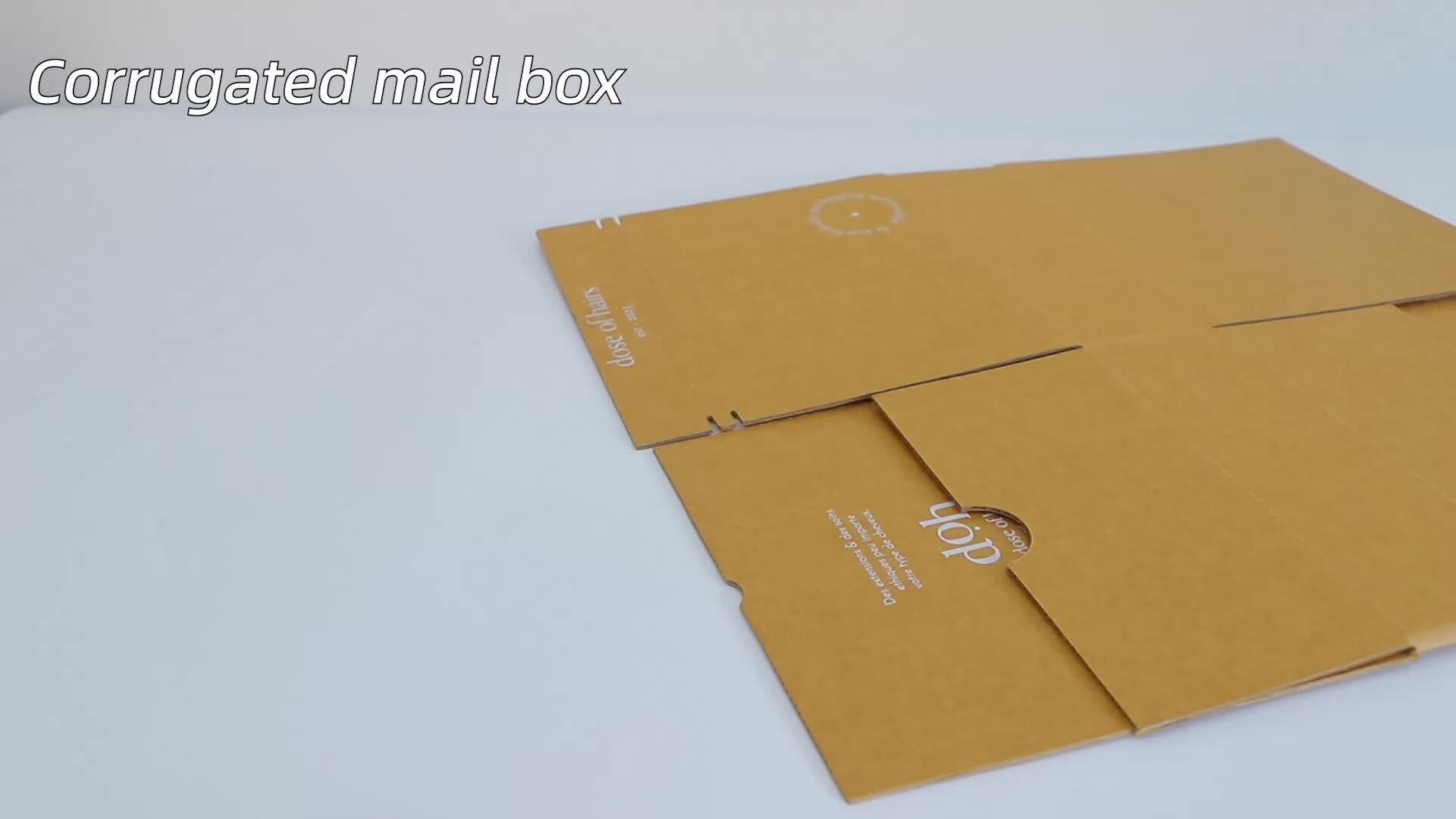 Custom Corrugated Cardboard Paper Packaging Tear Strip Printed Self ...