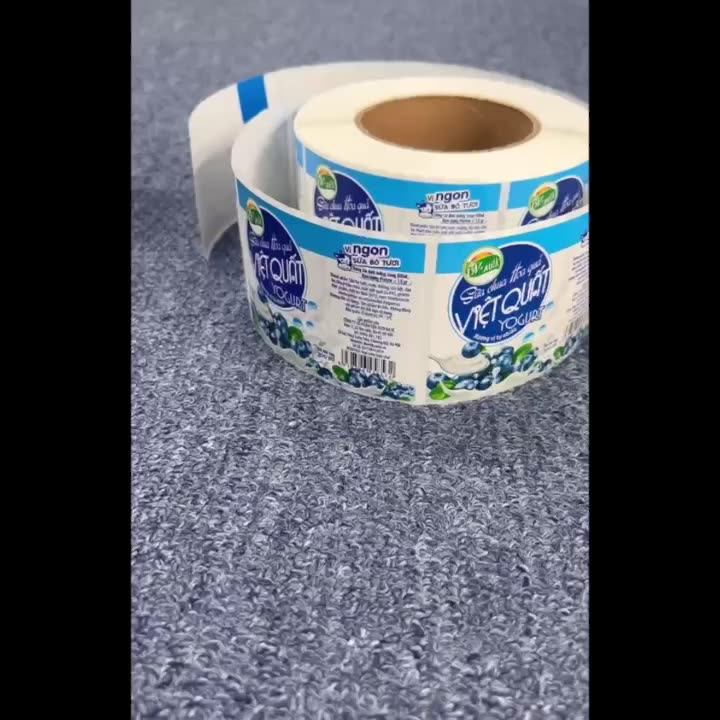 Packaging Labels Food Stickers Yogurt Fruit Drink Waterproof Label Oem ...