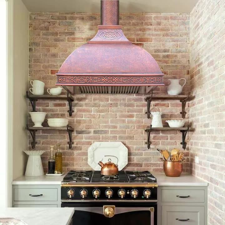 Classic Curve Beauty Design Kitchen Range Hoods Hand Hammer Vent Hood ...