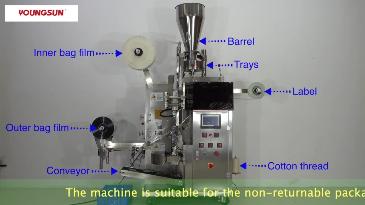 Ys-169 Youngsun Vertical Tea Bag Sachet Packaging Machine Automatic Tea ...