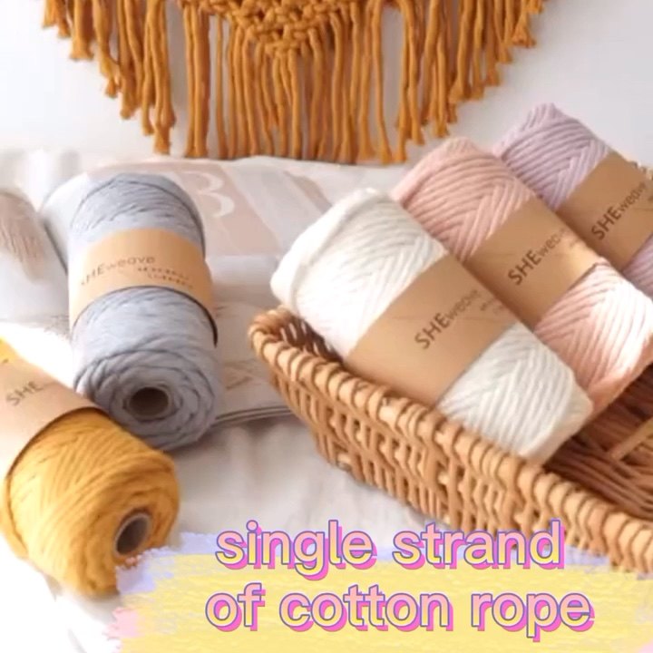 High Quality Pure 3mm Single Strand Twisted Macrame Cotton String Cord Rope - Buy Macrame Cord ...