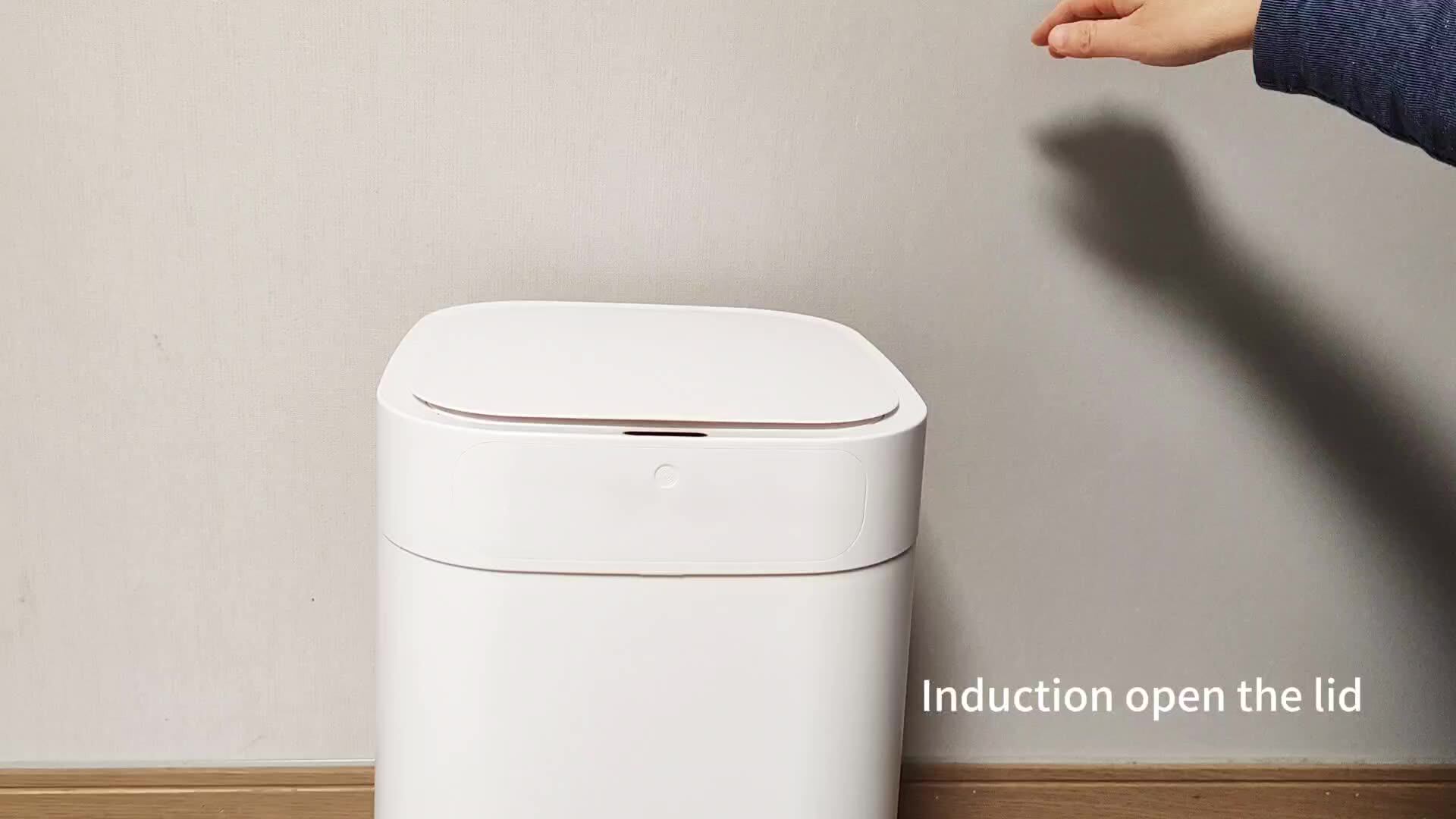 Automatic Self Package Seal Induction Lid Smart Trash Can Garbage Bin ...