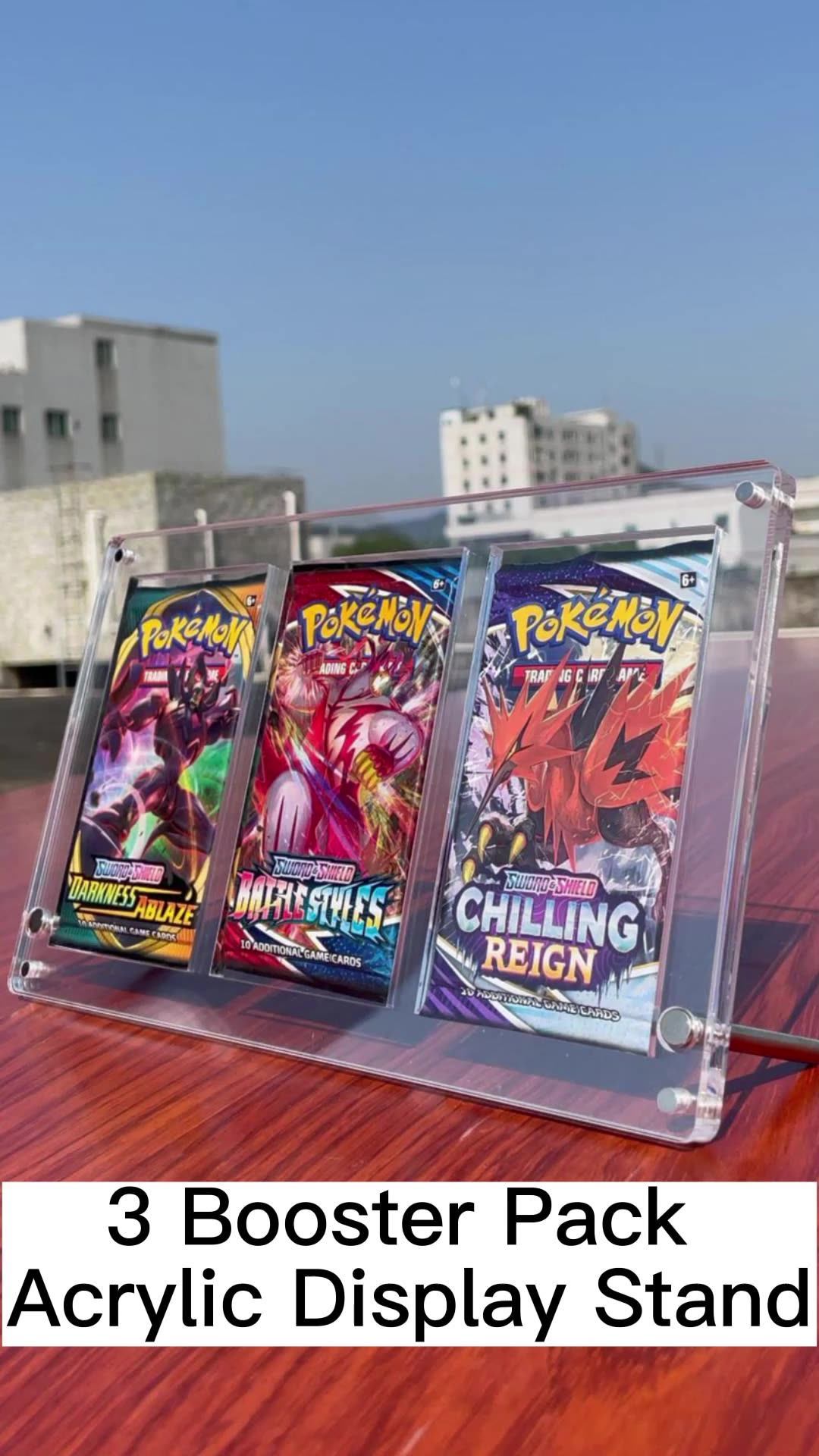 Ray Yi Custom Acrylic Booster Pack Box Display Case Magnetic Lid For ...