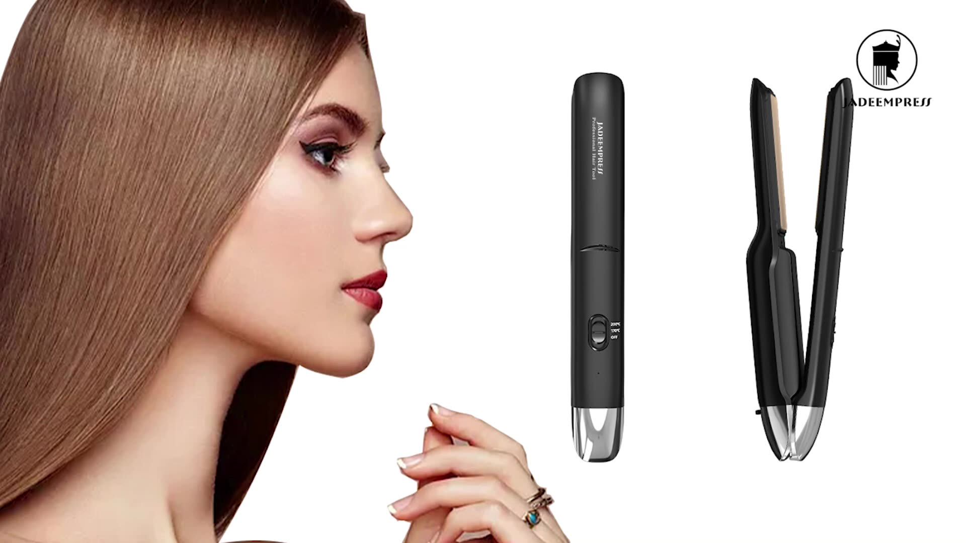 New Cordless Hair Straightener Iron Rechargeable Wireless Best Quality ...